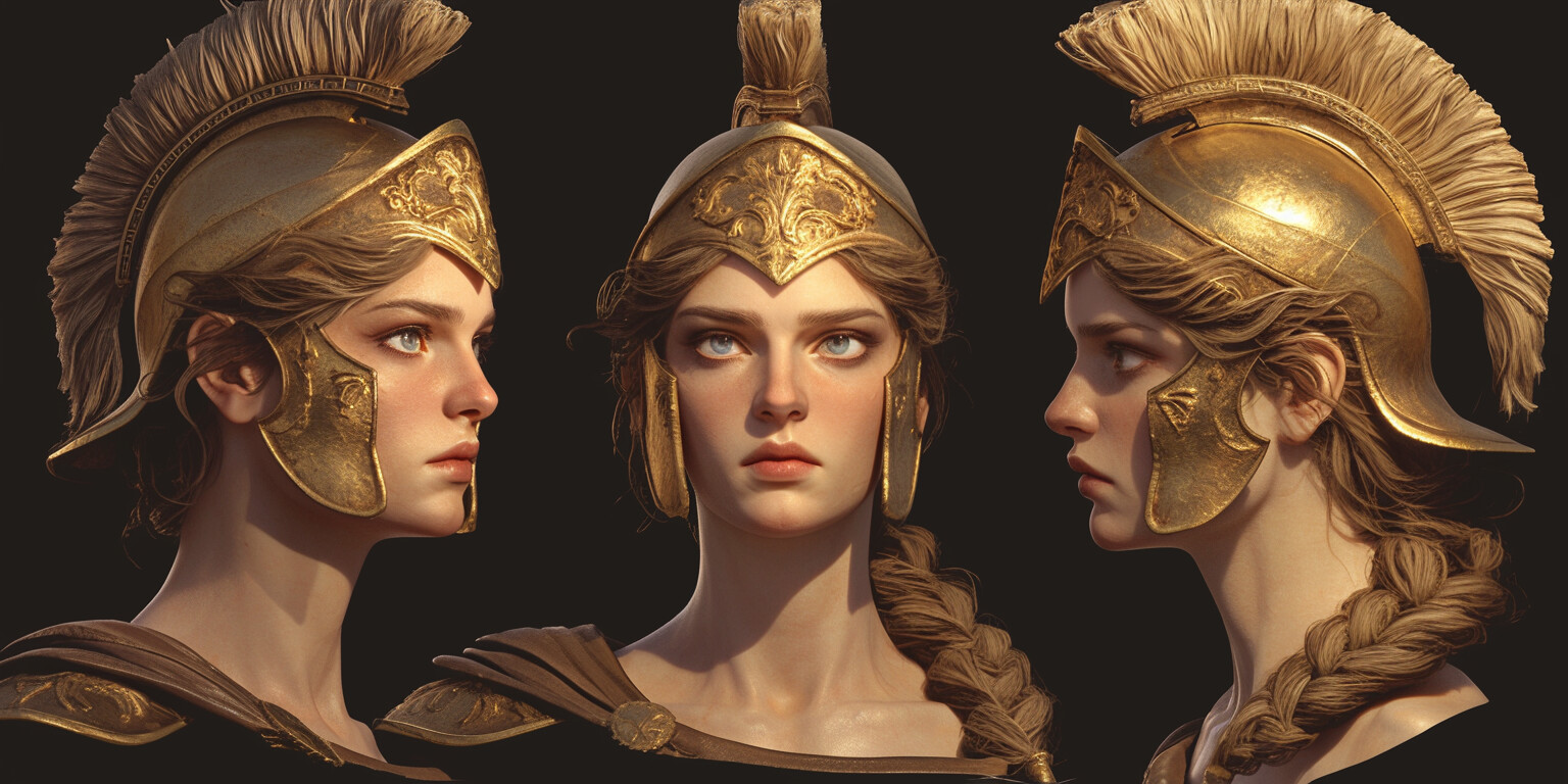 3D Head Sculpt References in 4K - Tika Art - +300 Greek Goddess Athena ...