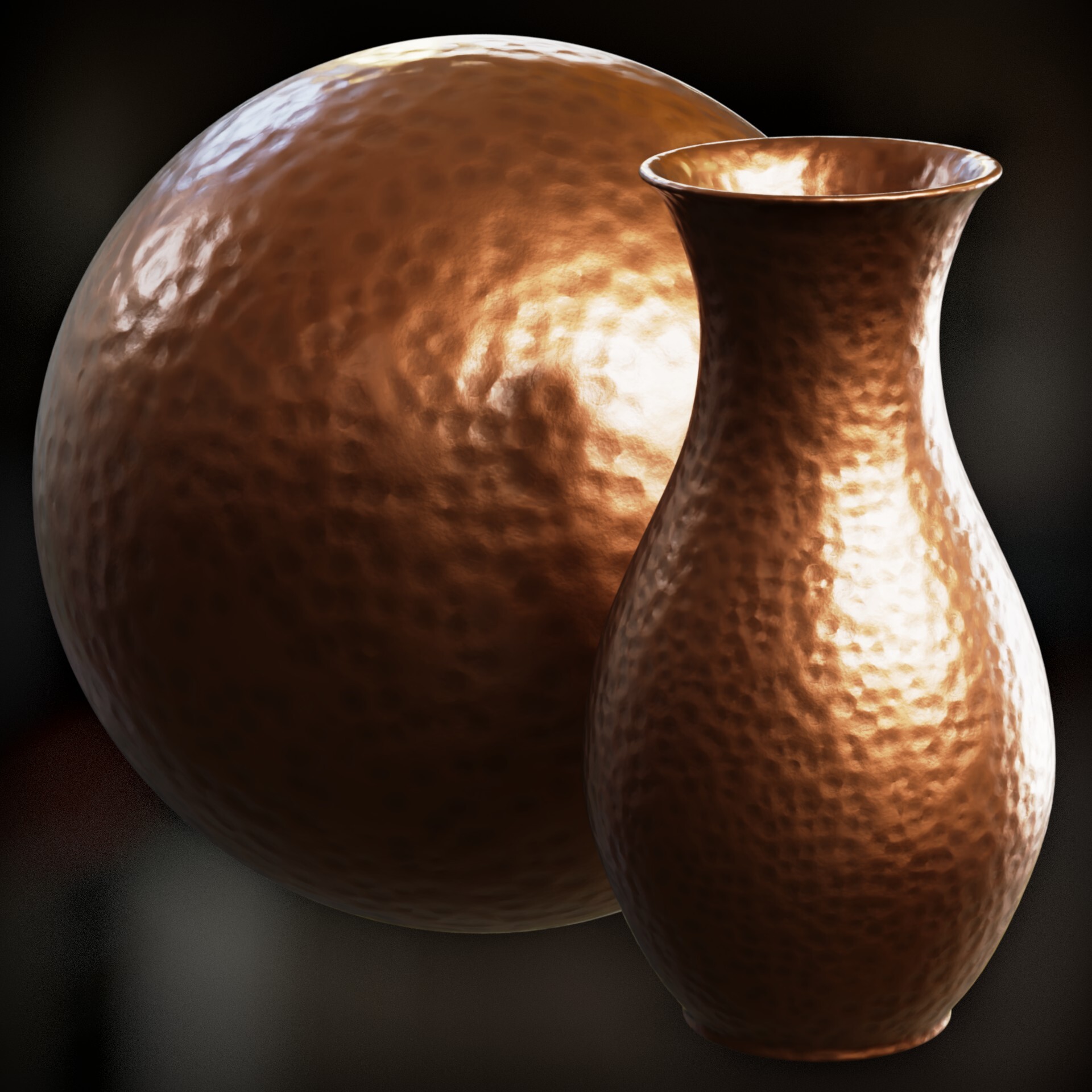 Ryan King - Procedural Hammered Copper Material (Blender Tutorial)
