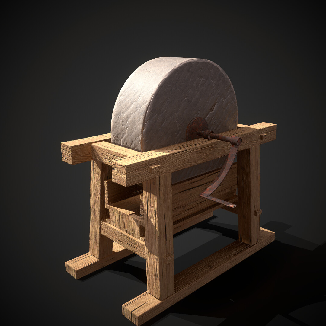 ArtStation - Historical Grinding Wheel