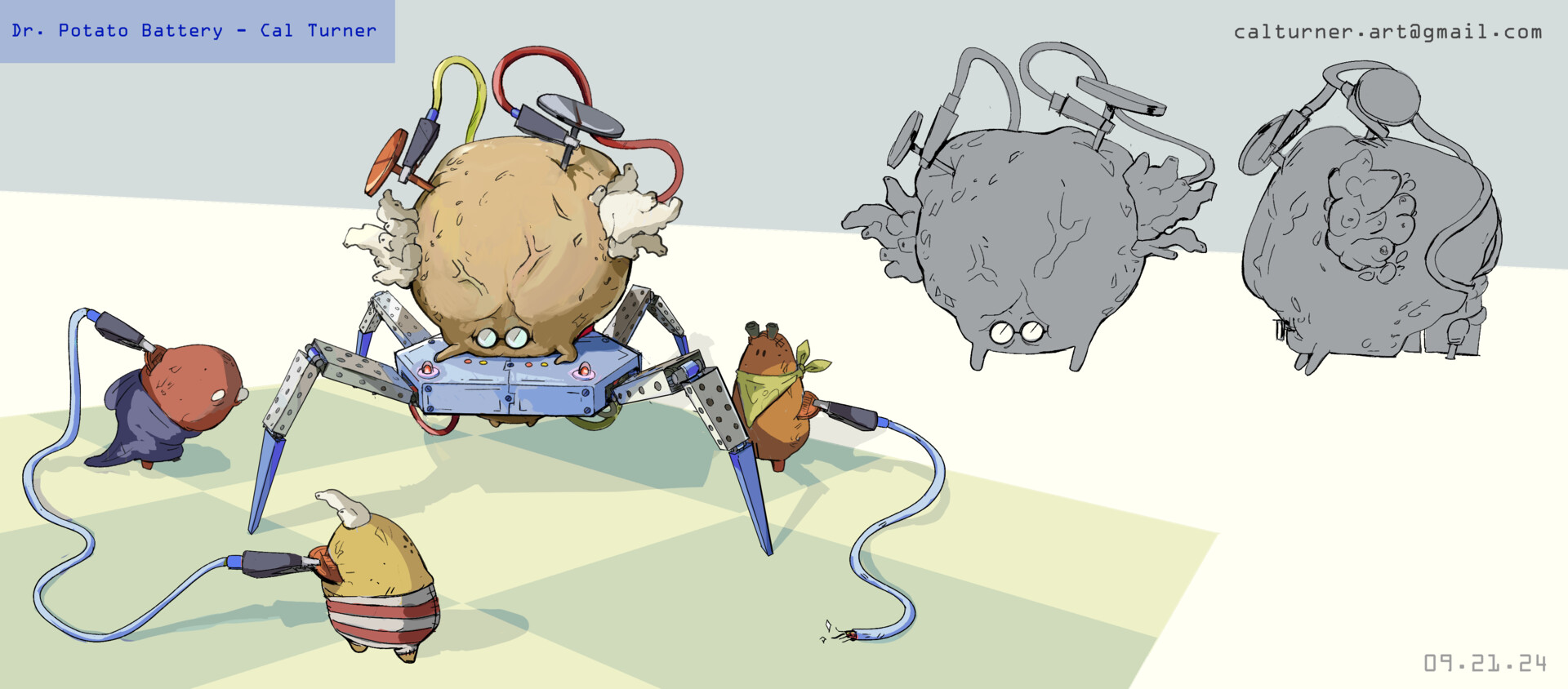 ArtStation - Dr. Potato Battery (Character Design)