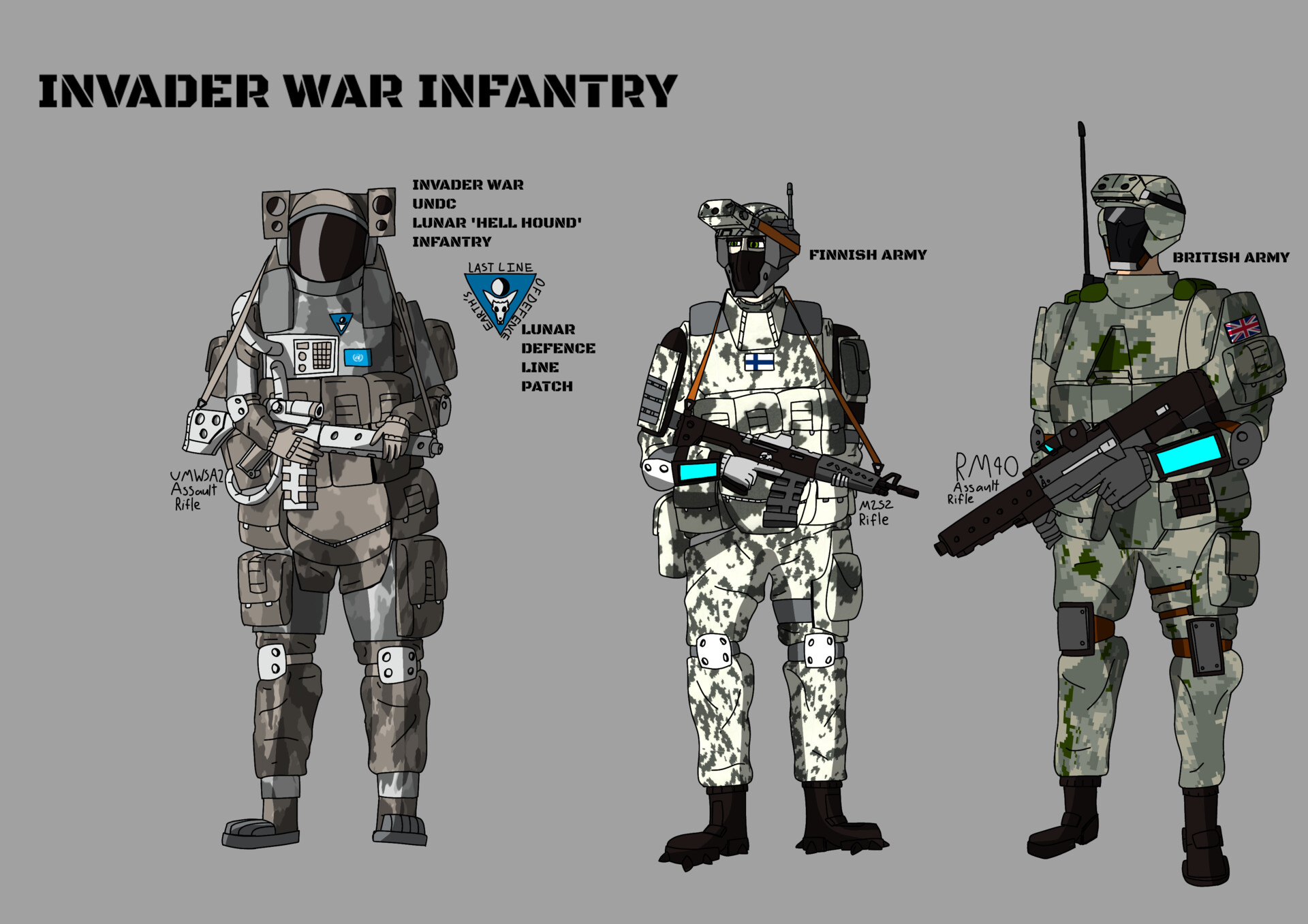 ArtStation - Invader War infantry Pt.2