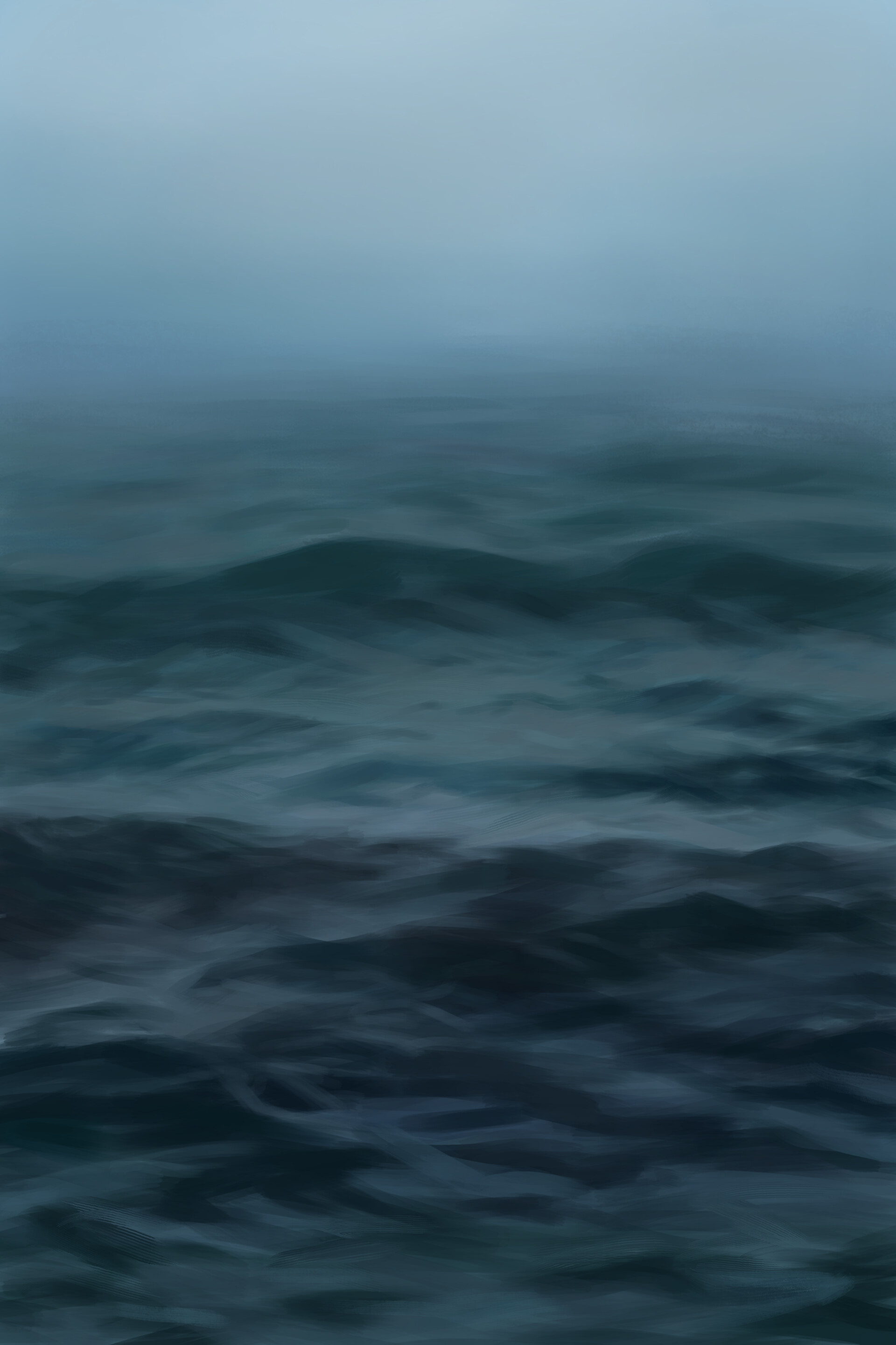 ArtStation - Foggy ocean