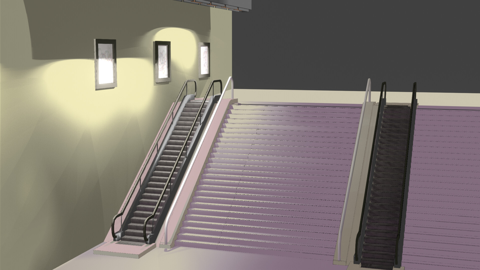 ArtStation - Metro Escalator
