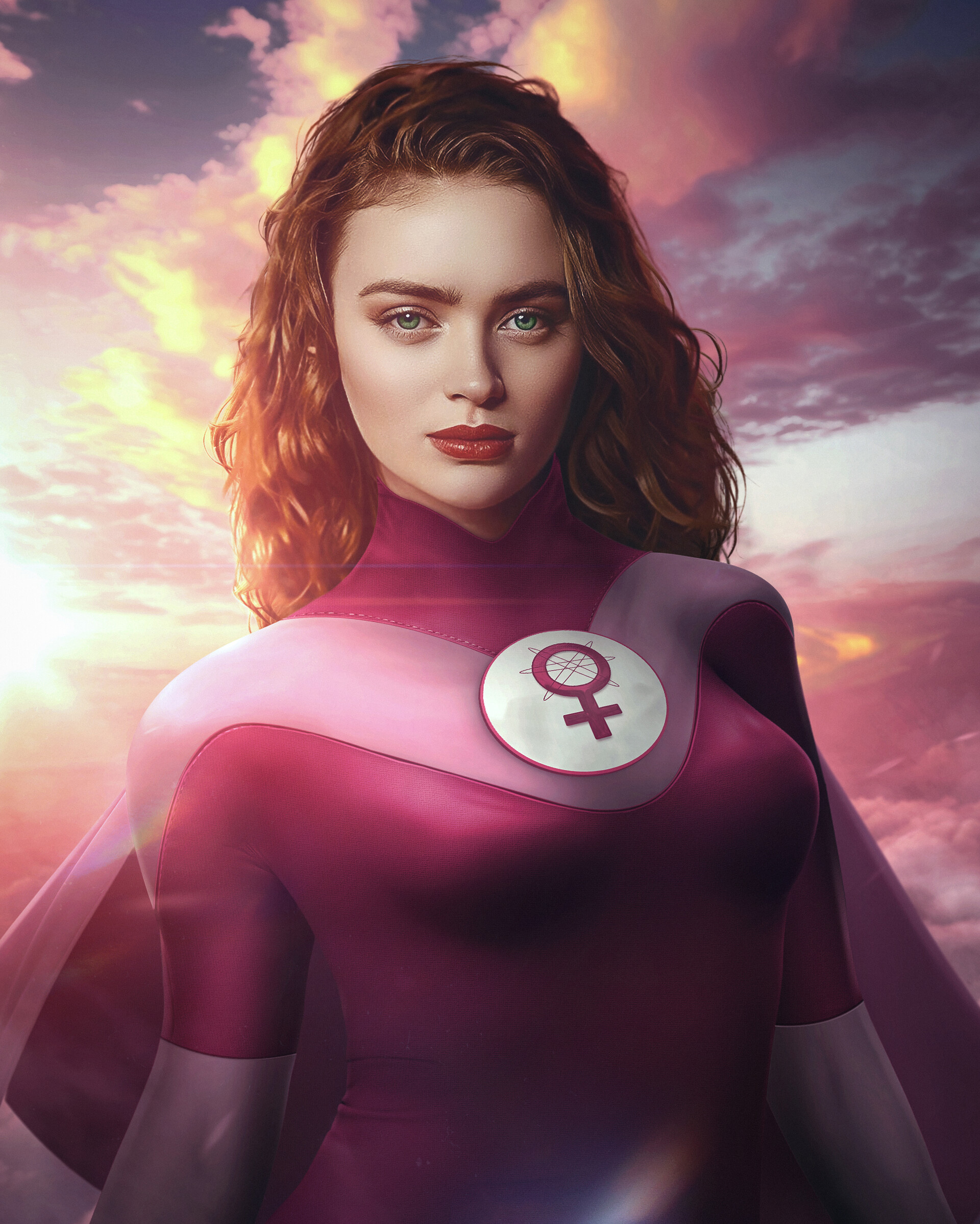 ArtStation - Sadie Sink as Atom Eve