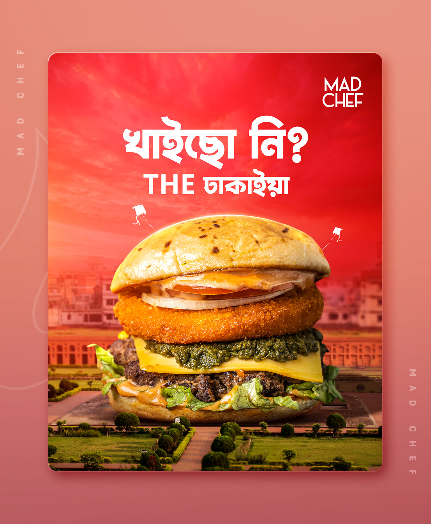 ArtStation - Burger Social Media Advertising Design Mad Chef