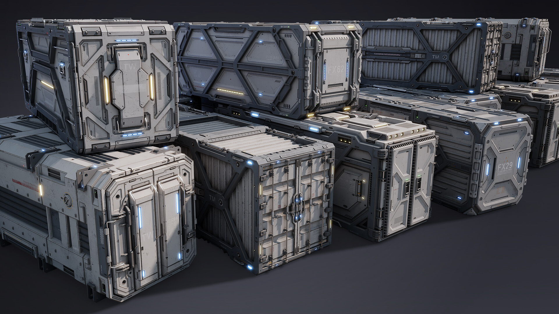 ArtStation - Sci-Fi Container v2.0