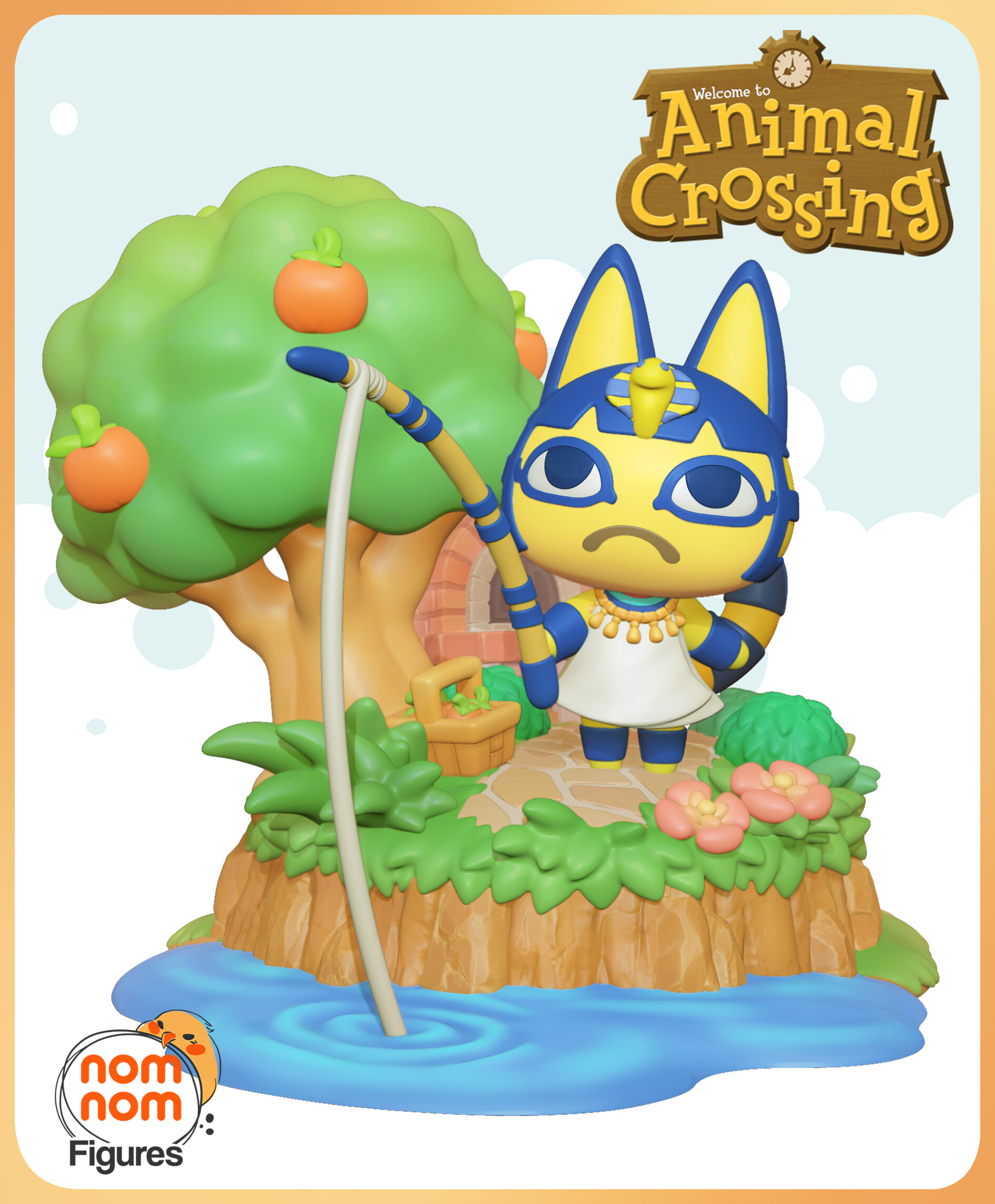 ArtStation - Chibi Ankha - Animal Crossing