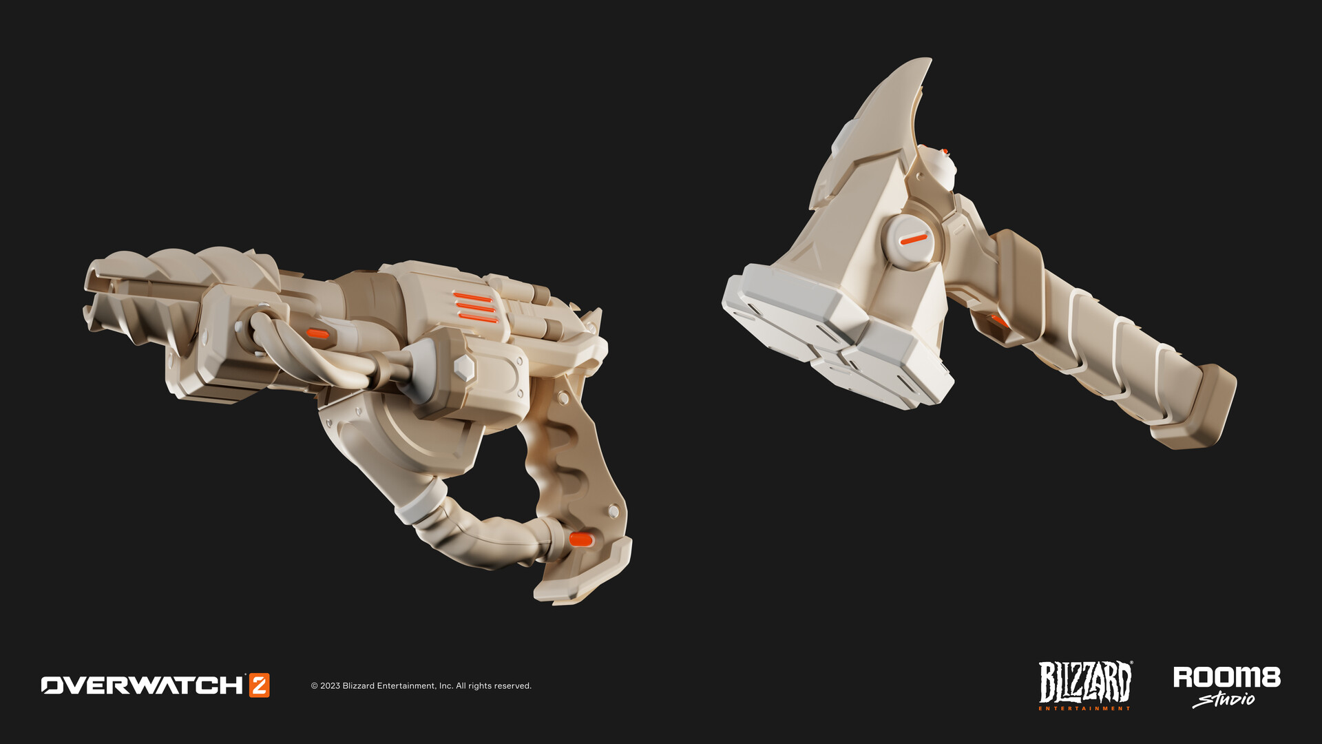 Room 8 Studio - Portfolio - Starship Engineer Weapons (Overwatch 2)