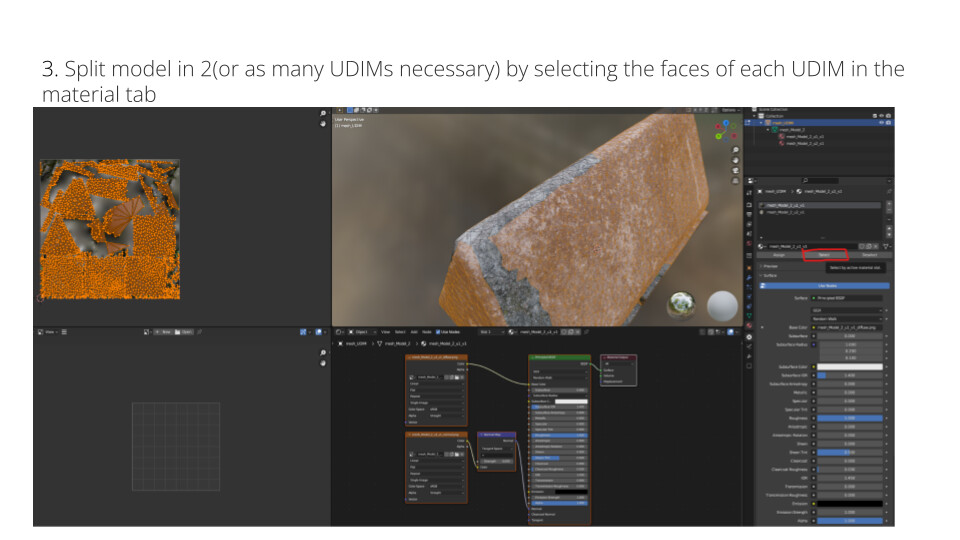 IF - Tutorial - Transfer multi UDIM textures to single/multi UDIM UV ...