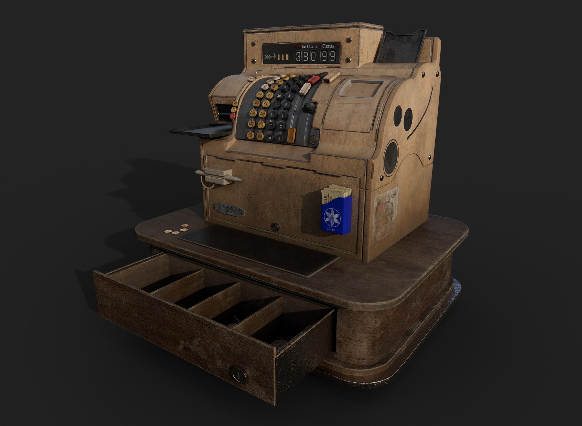 ArtStation - Vintage Cash Register