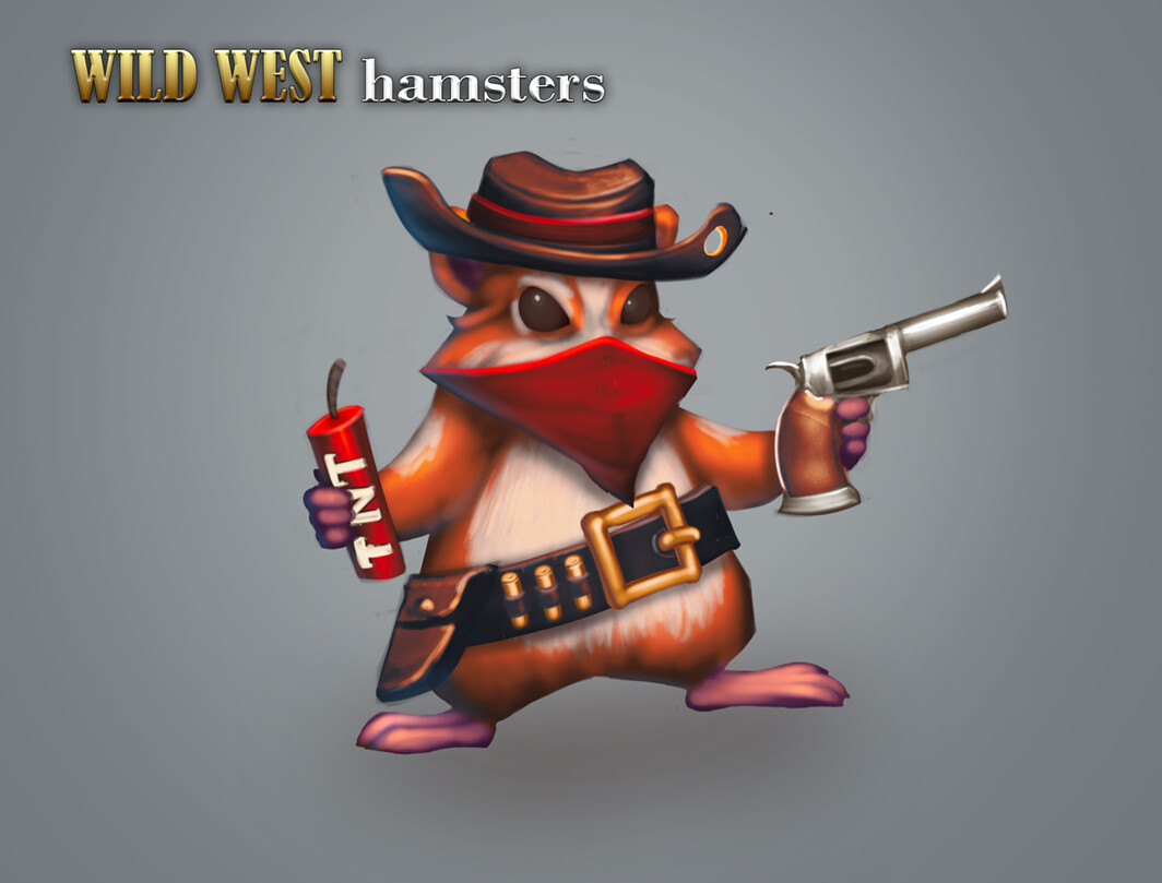 ArtStation - wild west hamster