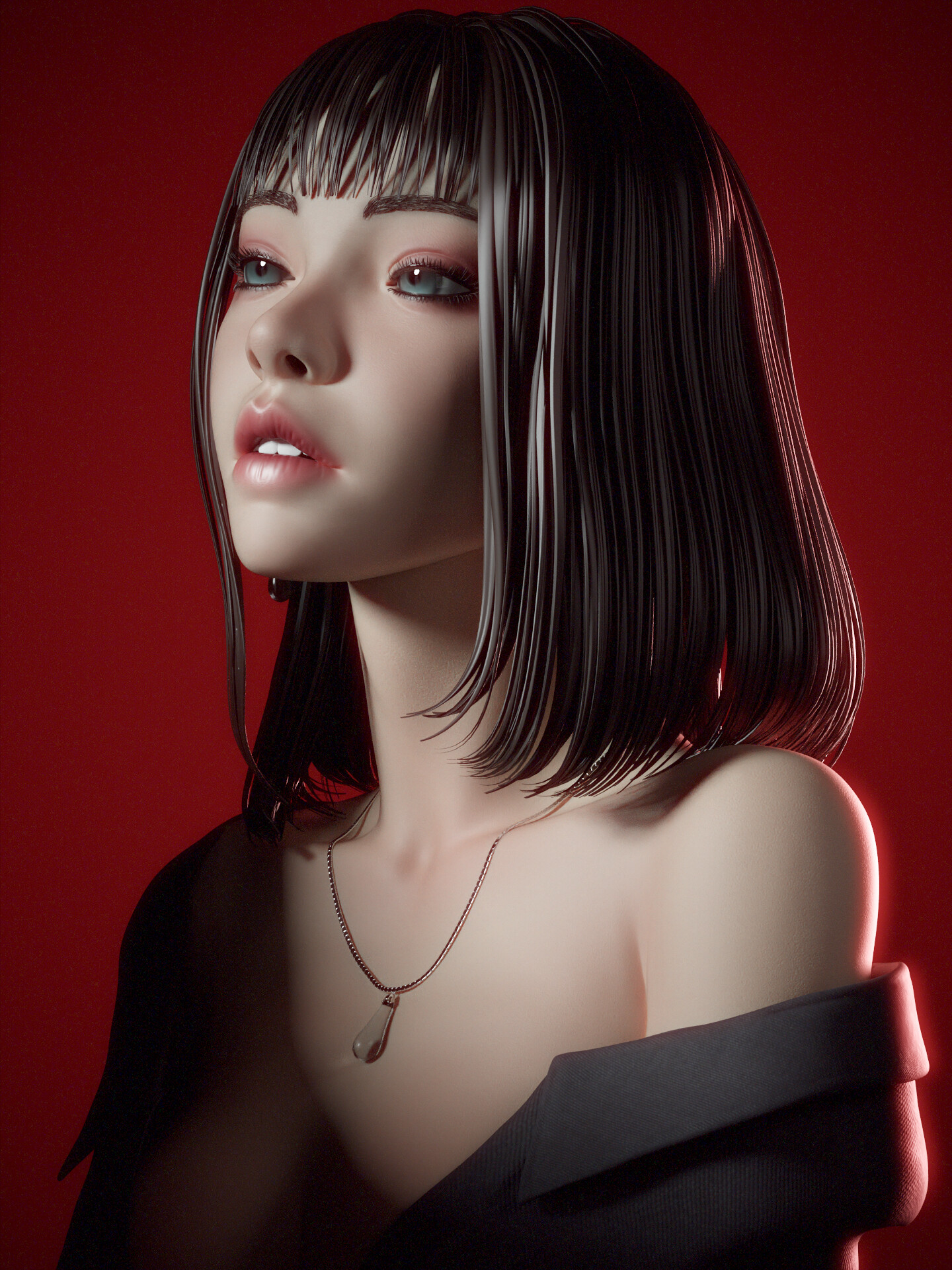 ArtStation - Seductive look woman