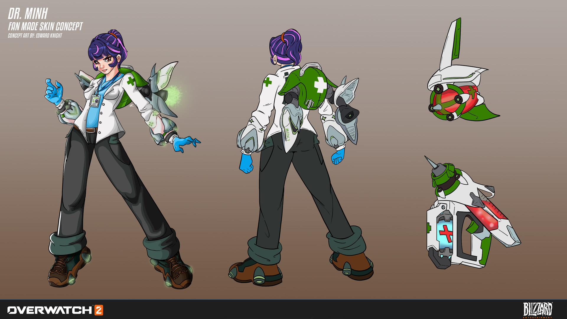 Edward Knight - Dr. Minh Juno Skin Concept