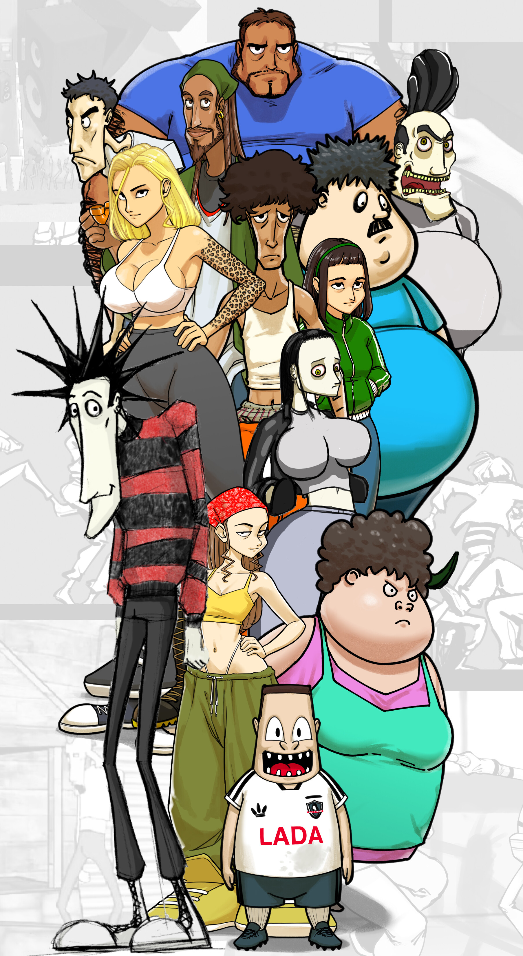 ArtStation - Some Characters of 1-2-3-4