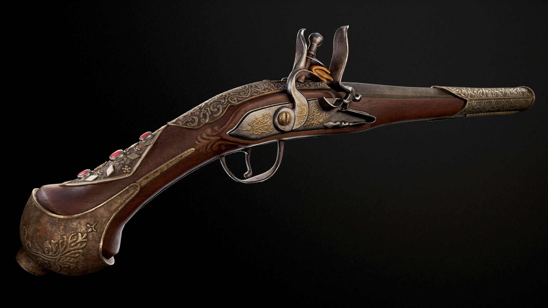 Anthony Zheng - Ottoman Flintlock Pistol