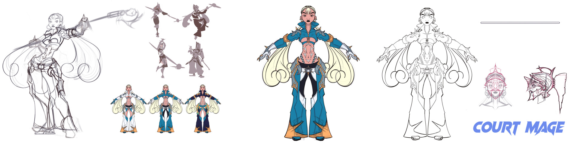 ArtStation - Court Mage Design (Game Projects Character Concept)