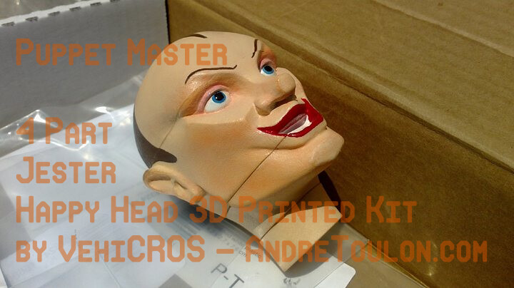 ArtStation - Puppet Master JESTER 4 Part Happy Head 3D Printed Kit by ...