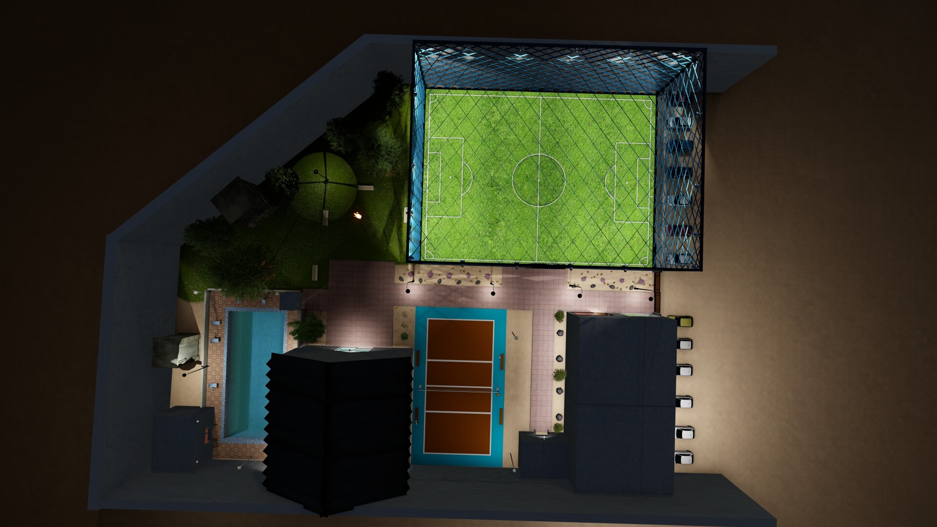 ArtStation - ARCHITECTURAL VISULIZATION OF SPORTS COMPLEX