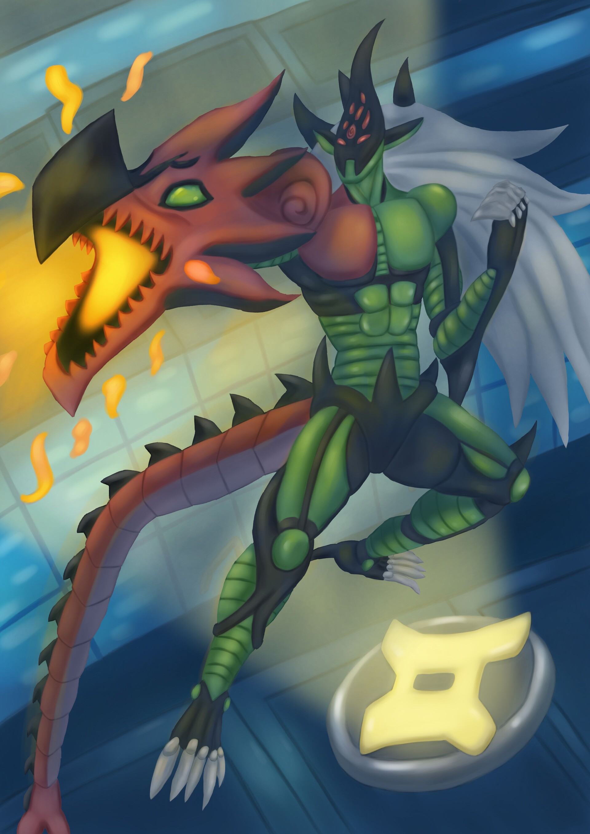 ArtStation - elemental hero flame wingman fanart