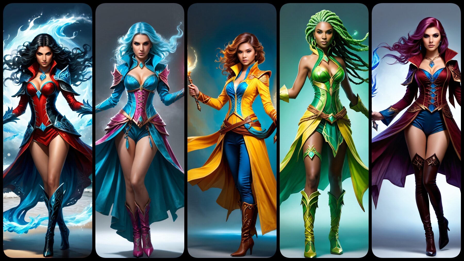 JirenArt - 220 Elementalist Female - Fantasy Art | 4K | Stylized Vol.81