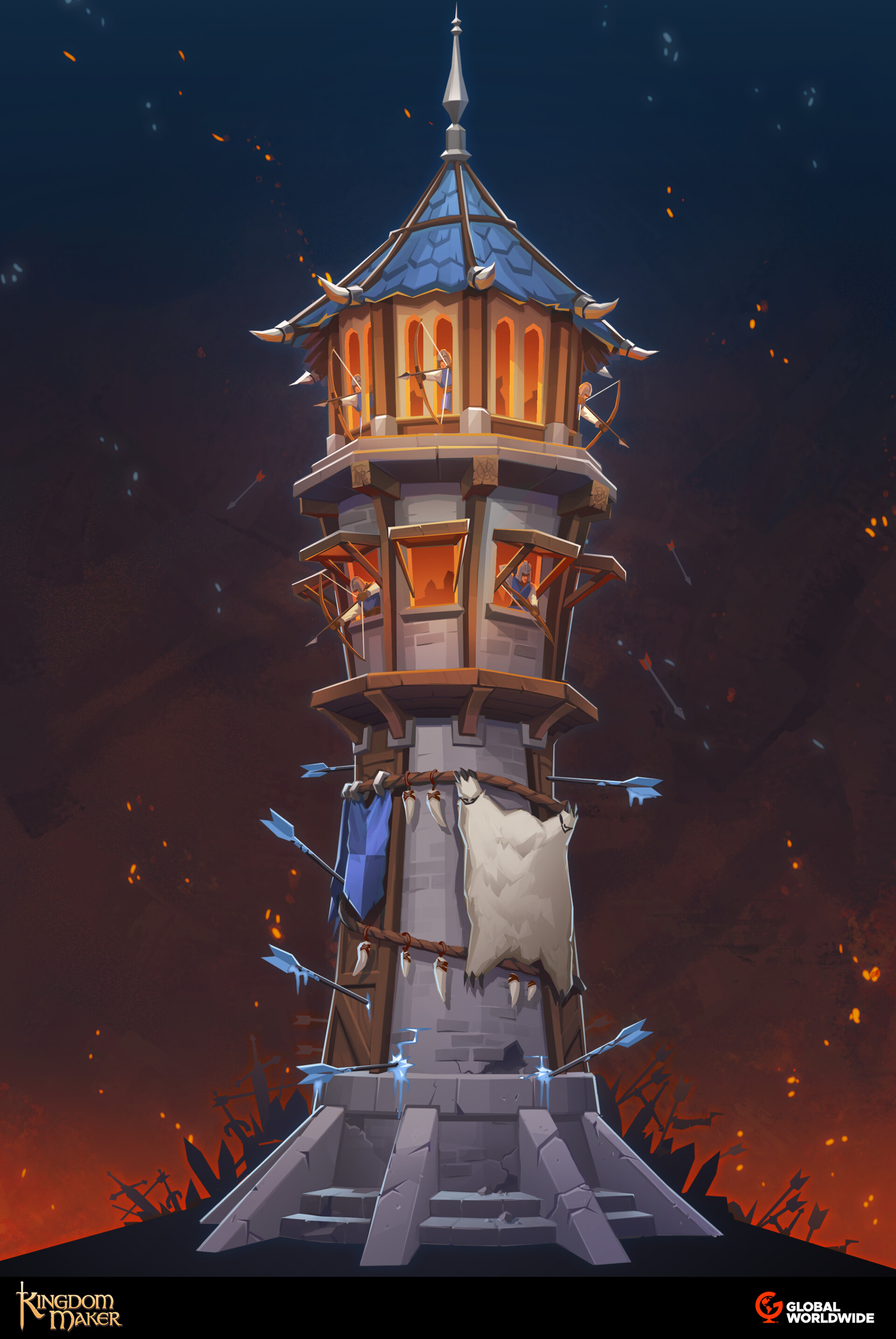 ArtStation - Defensive Outpost: Kingdom Maker