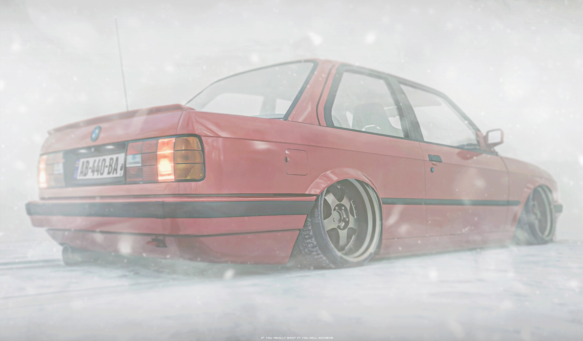ArtStation - e30 snowy scene render