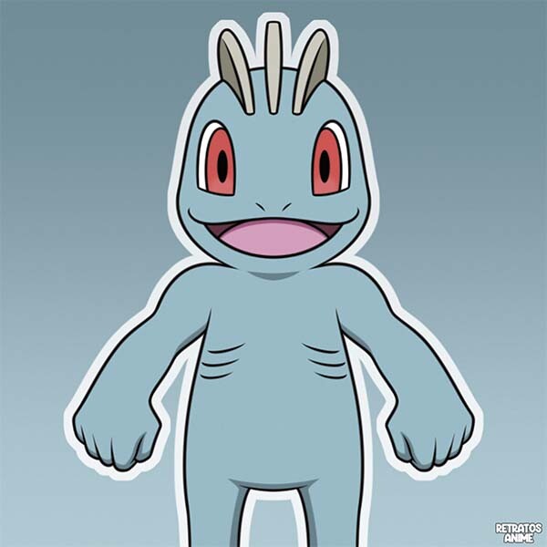 ArtStation - Machop, Pokémon