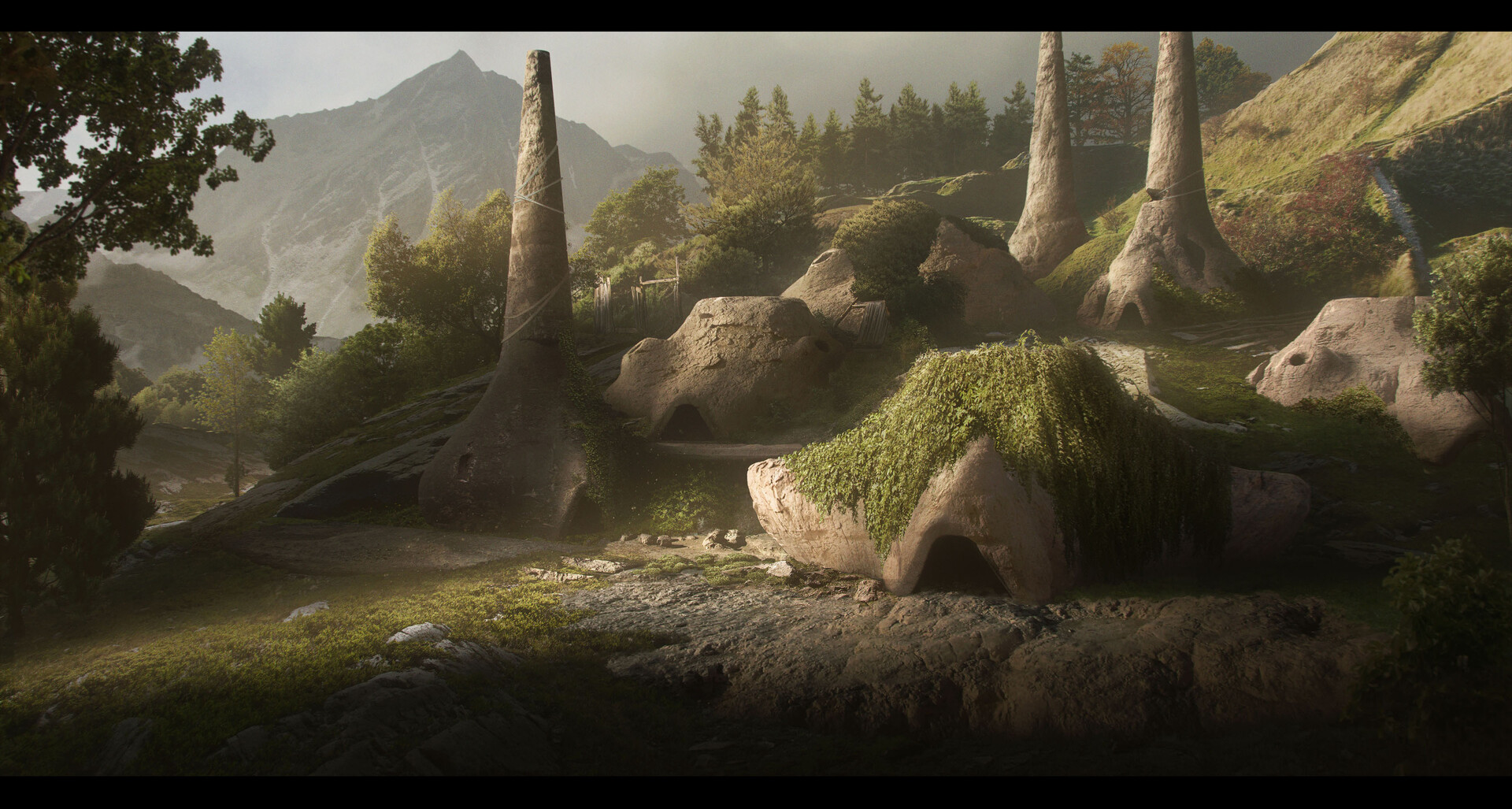 ArtStation - RUINED VILLAGE