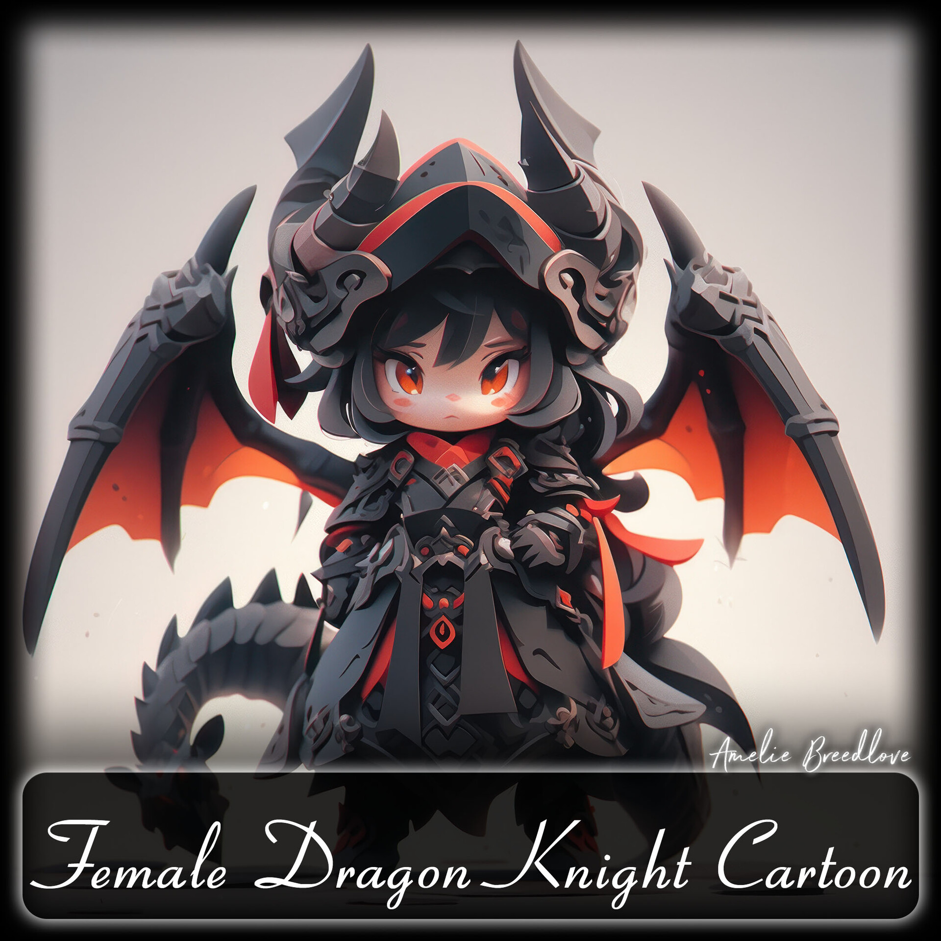 ArtStation - 200 Female Dragon Knight Cartoon (Full Body) Reference ...