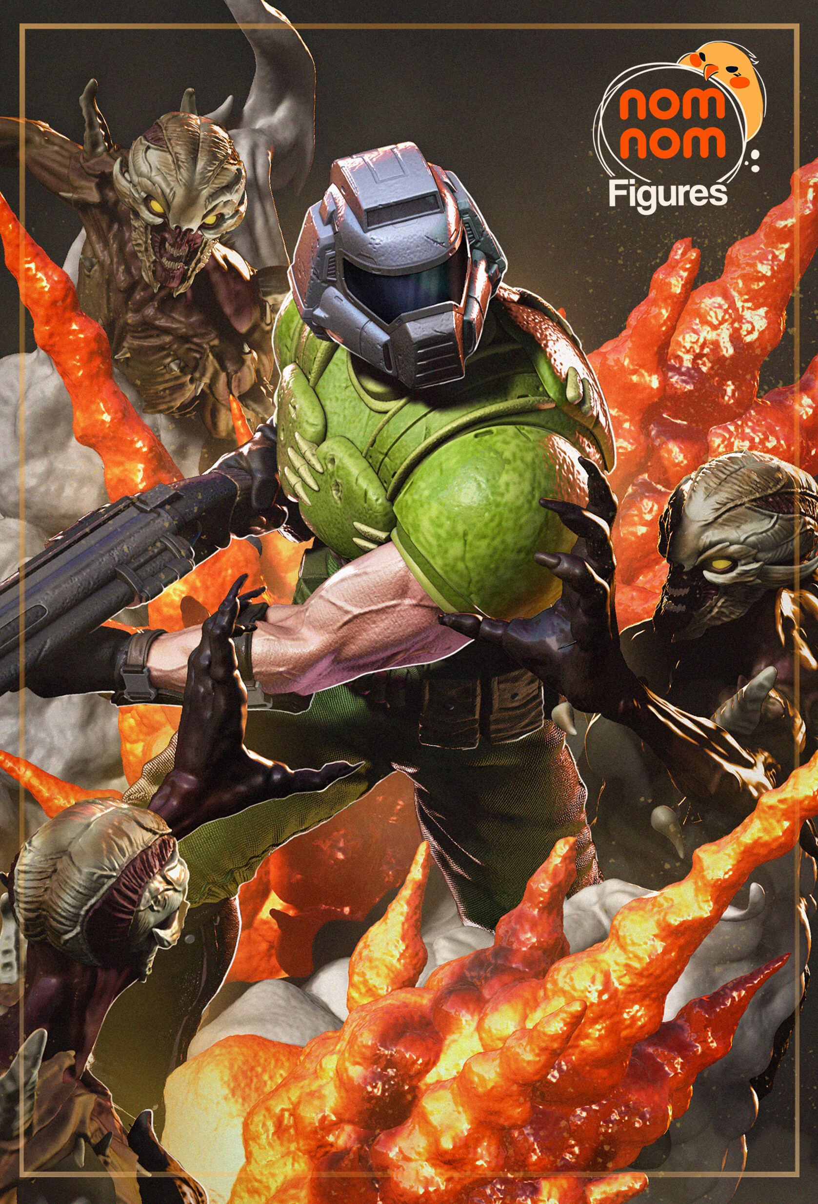 NomNom Figures - Doom Guy - Doom