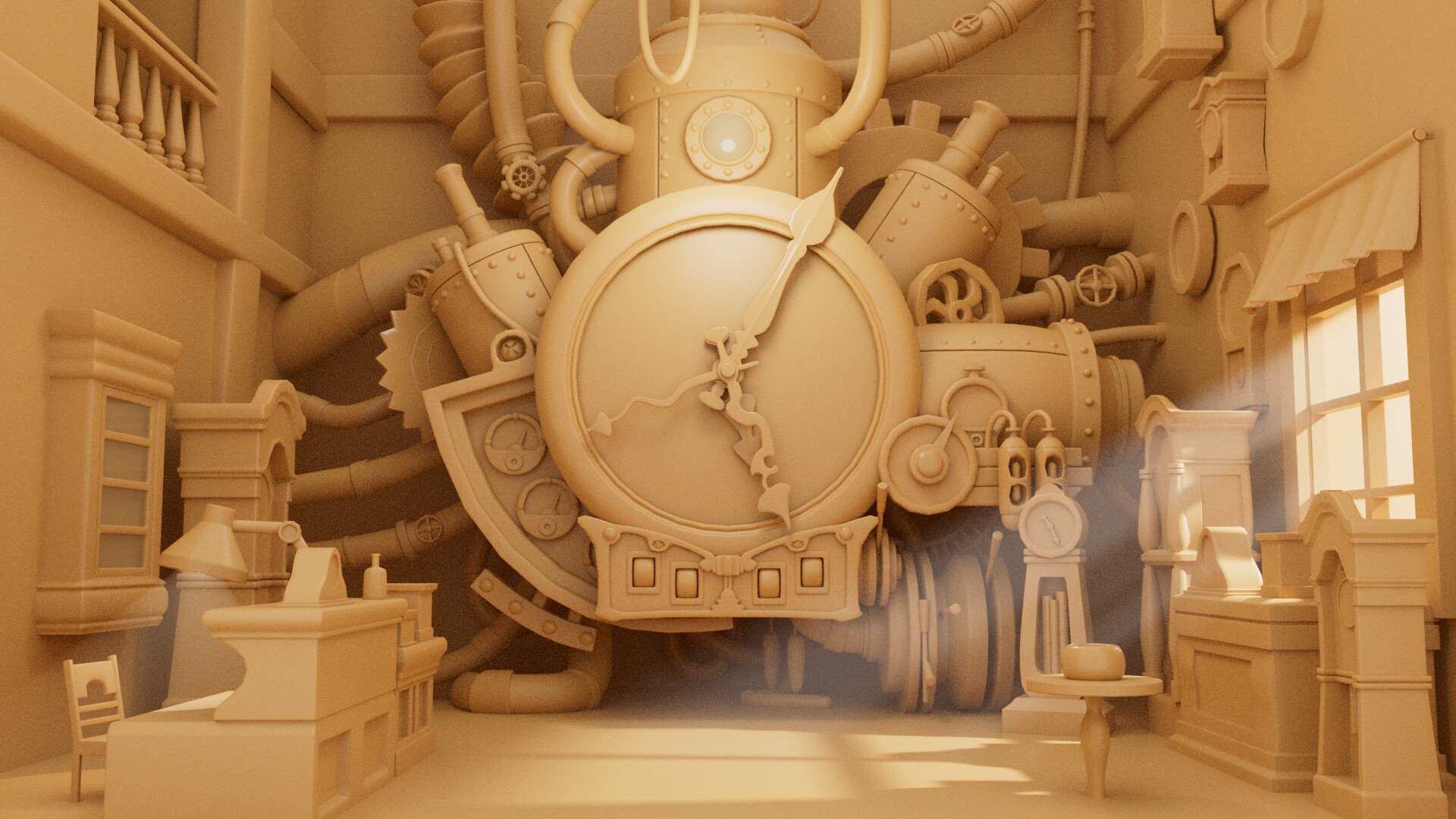 ArtStation - Time Machine Environment 3D Model