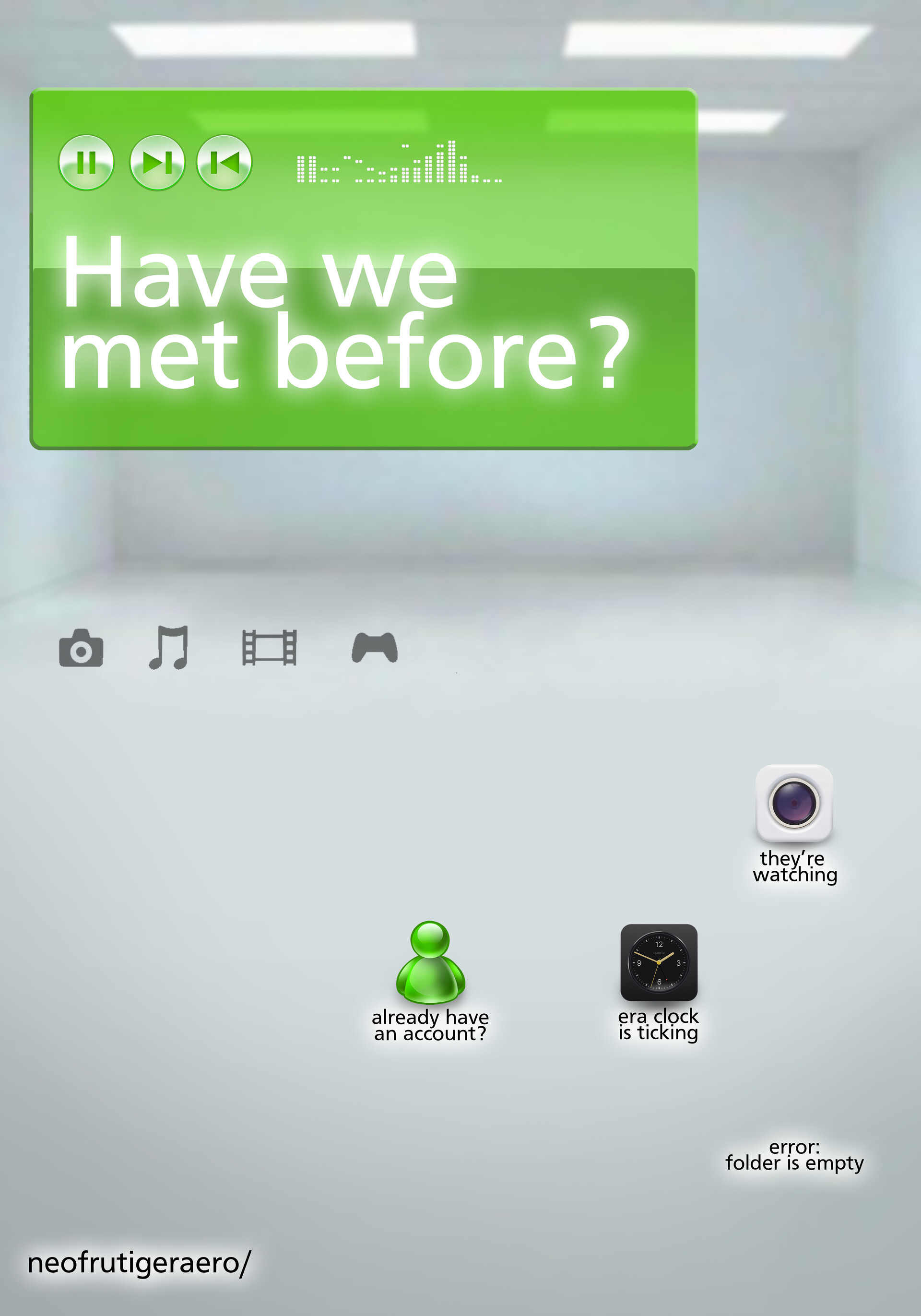 ArtStation - frutiger aero ui poster