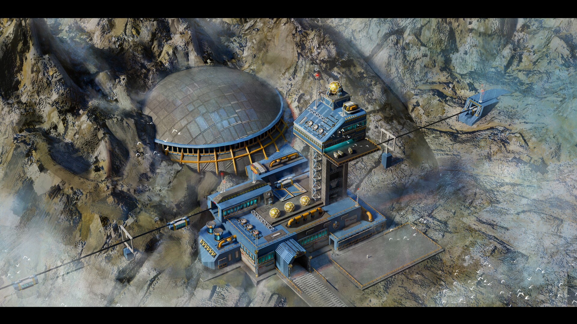 ArtStation - Futuristic Base Concept