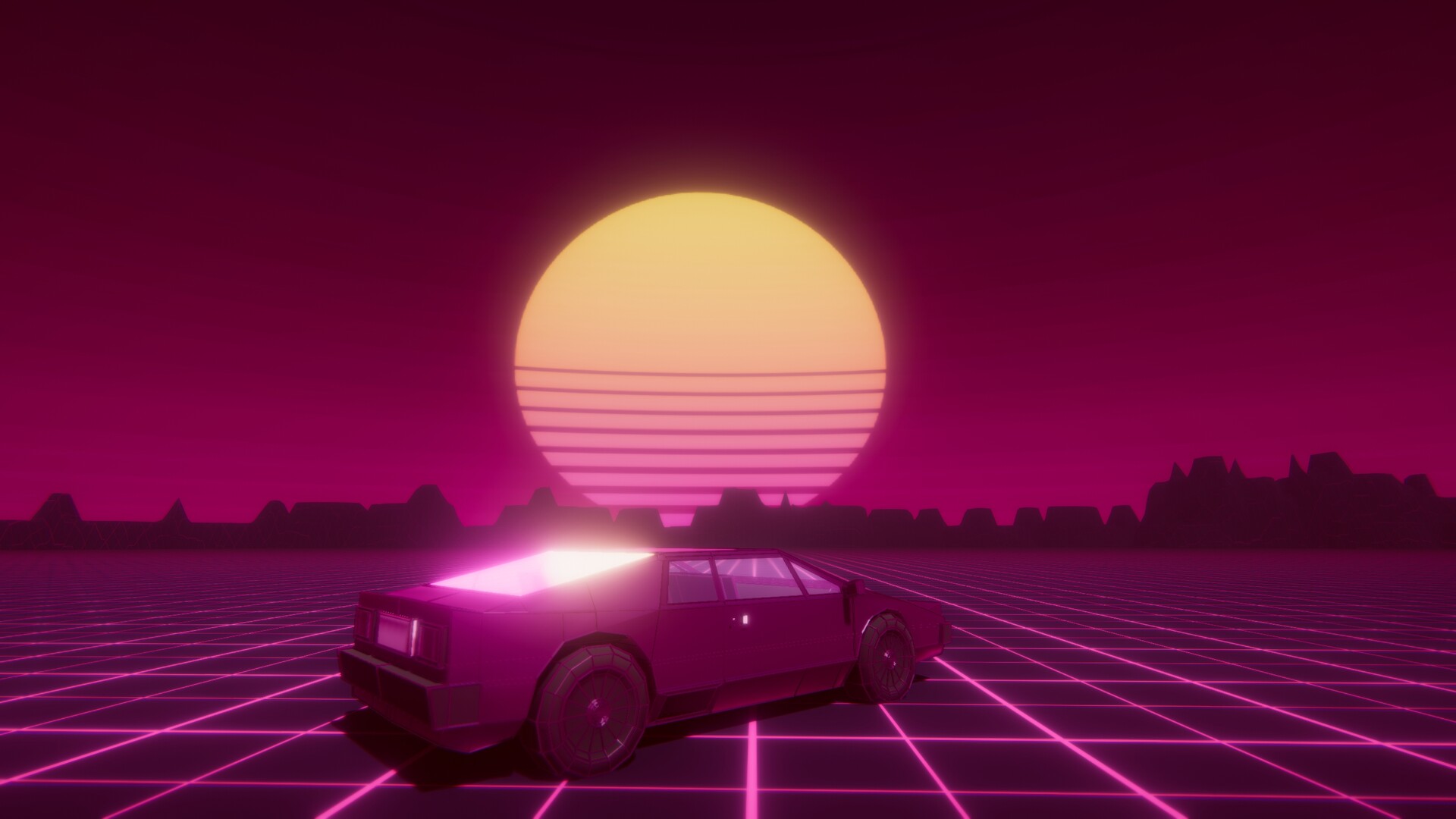 ArtStation - SynthWave Neon Level Design