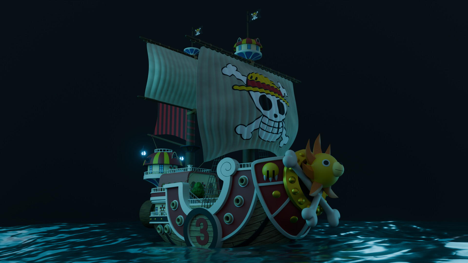 ArtStation - Thousand Sunny 3D