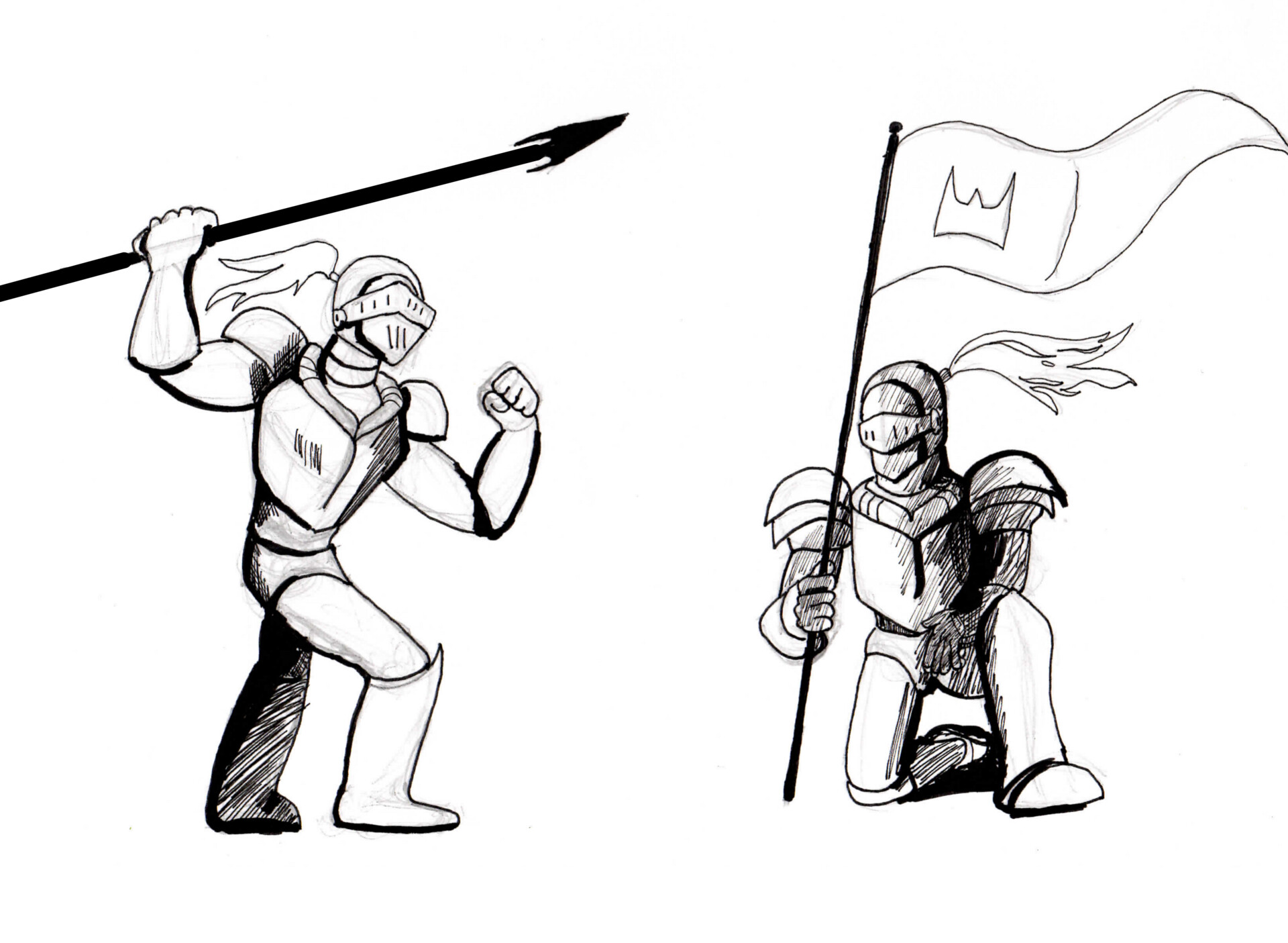 ArtStation - Knight actions