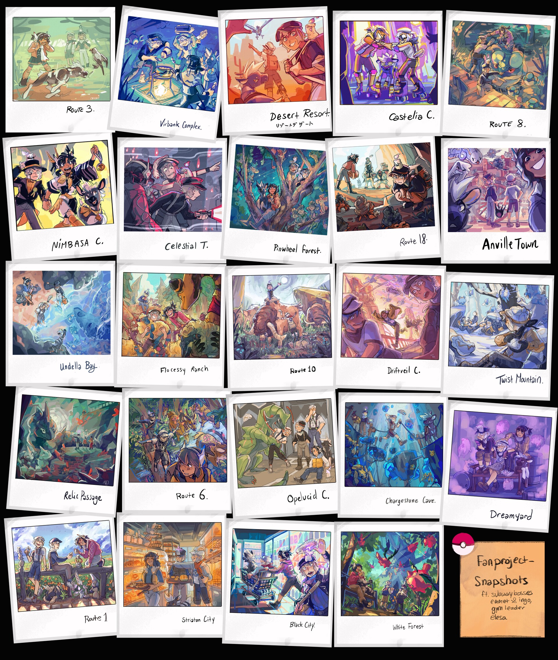 ArtStation - Snapshots (POKEMON B2 Fanproject)