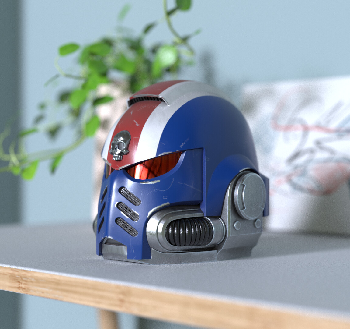 MENTOZ 3D - Captain Titus helmet Space Marine 2