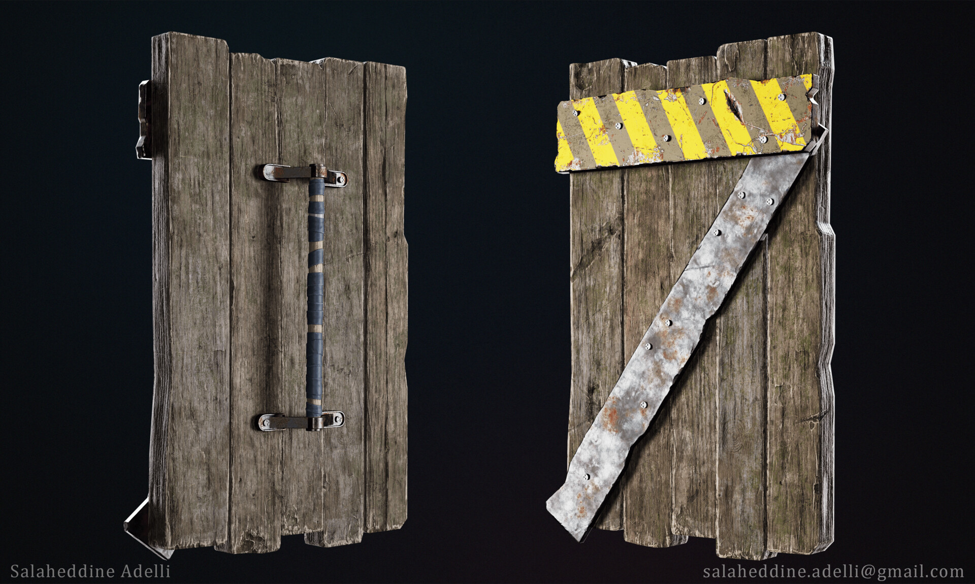 Salaheddine ADELLI - Post-Apocalyptic Shield (Game Asset)