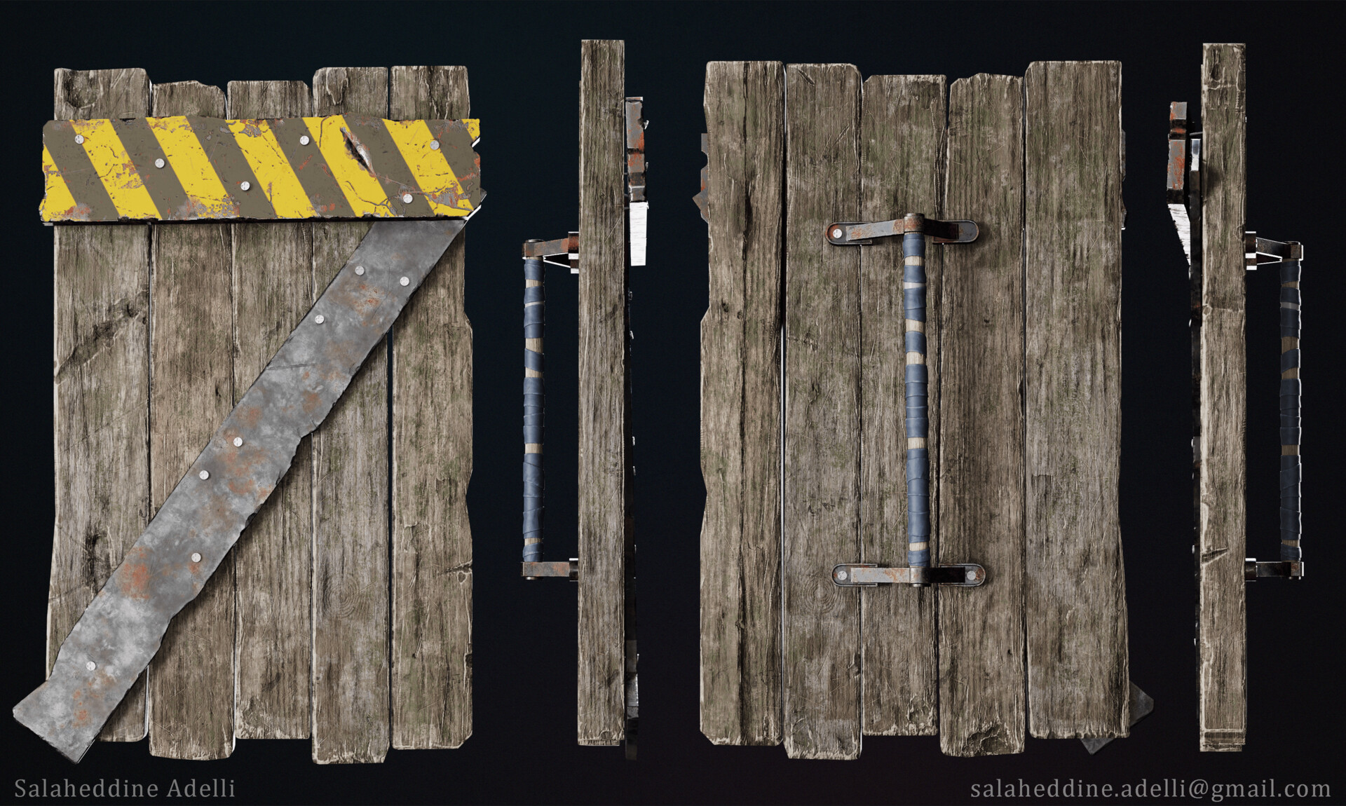 Salaheddine ADELLI - Post-Apocalyptic Shield (Game Asset)