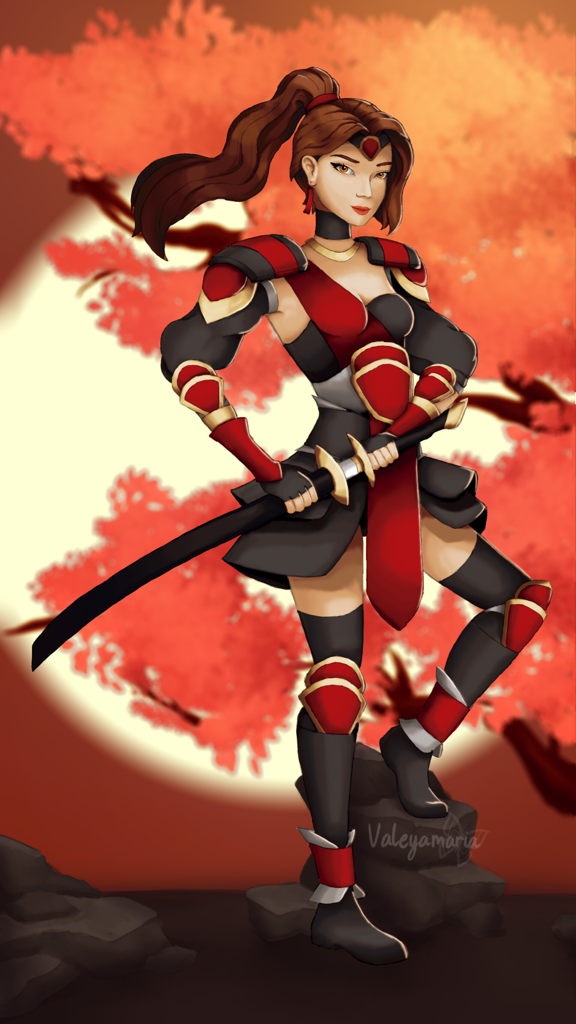 ArtStation - Female samurai OC