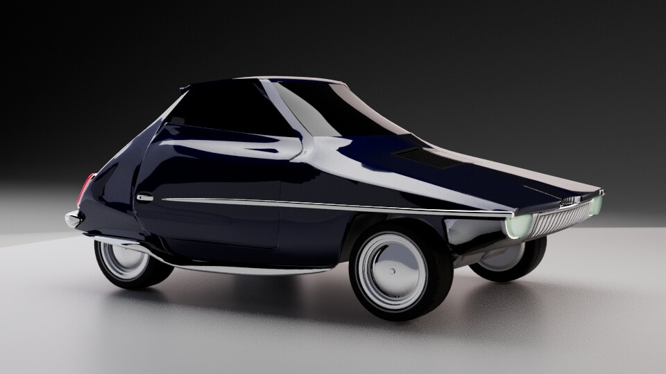 ArtStation - Sid Mead Car prototype made in Autodesk Maya