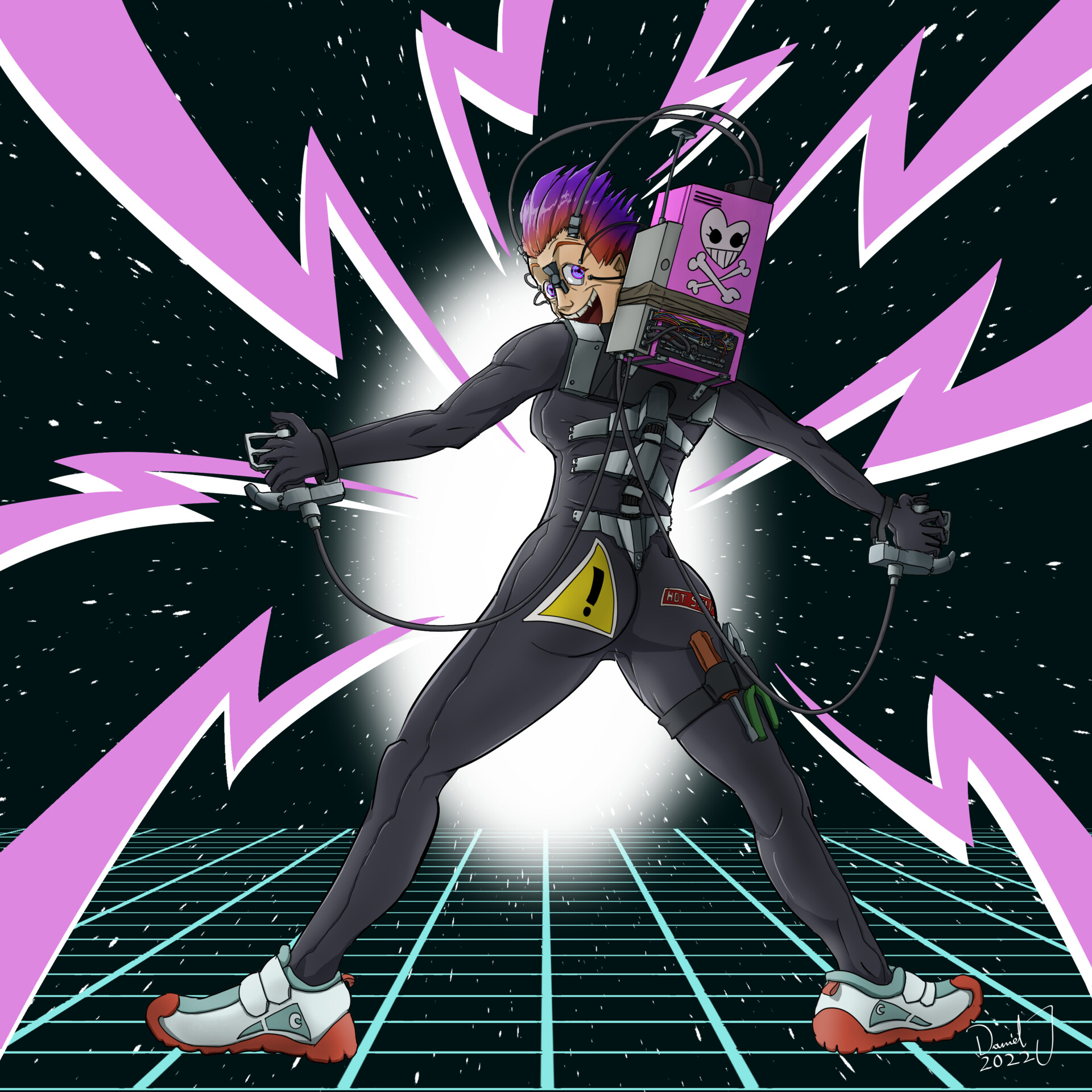 ArtStation - Cyber Girl in the Cyber World