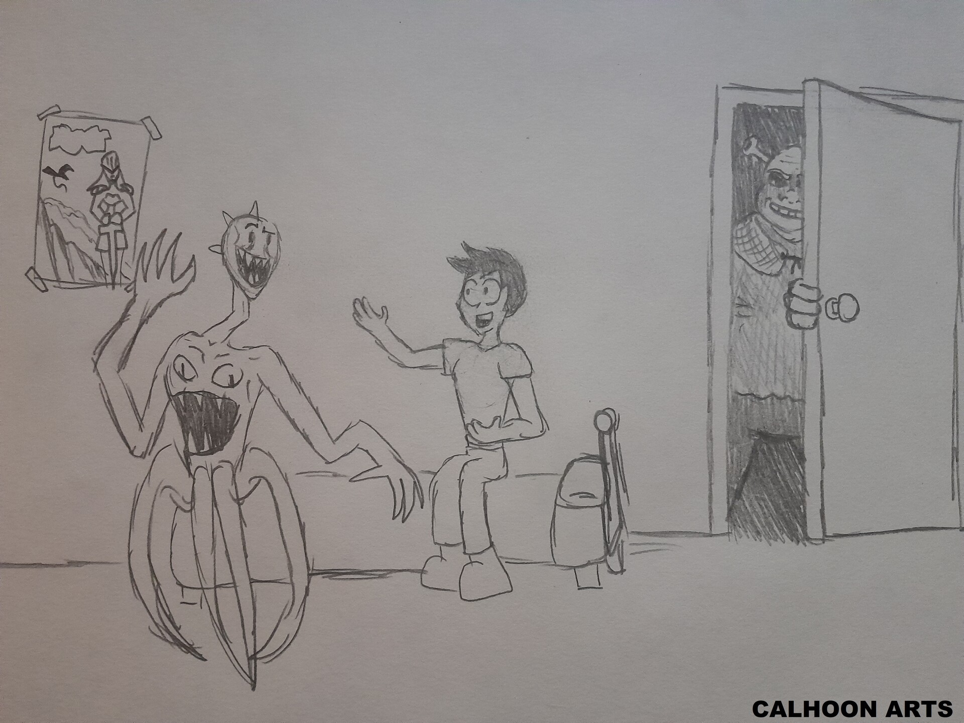 ArtStation - Me and my Sleep paralysis demon chilling