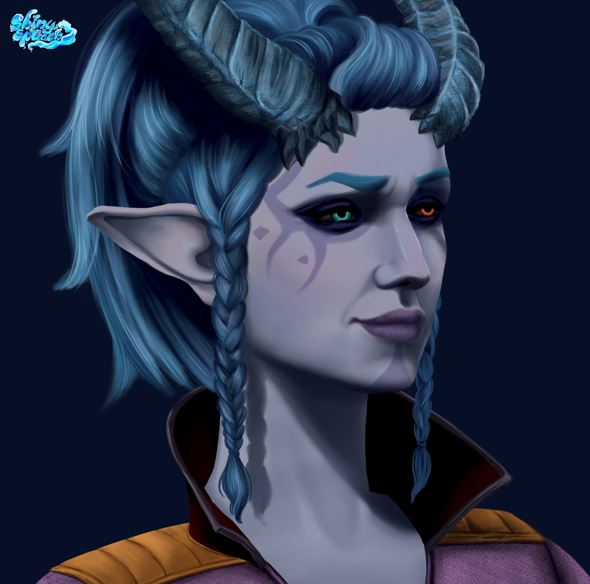ArtStation - Tiefling inspired by Baldur's Gate 3