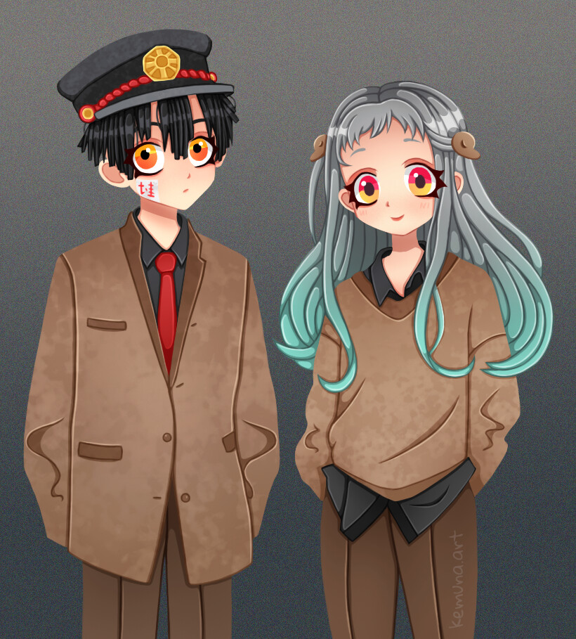 ArtStation - Hanako and Yashiro 💟 Jibaku Shōnen Hanako-kun
