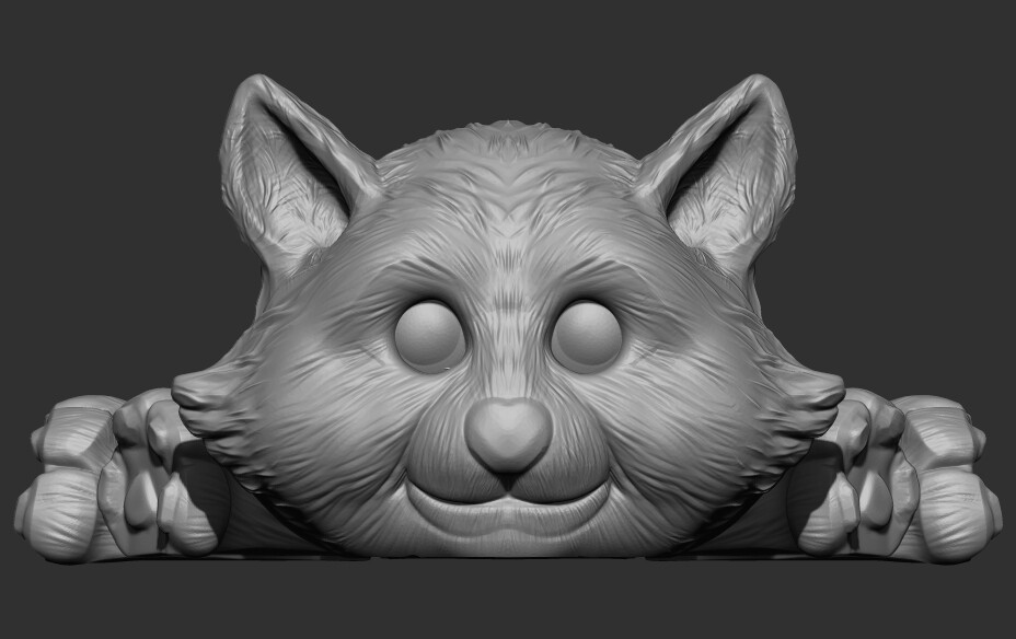 ArtStation - Articulated Raccoon Model