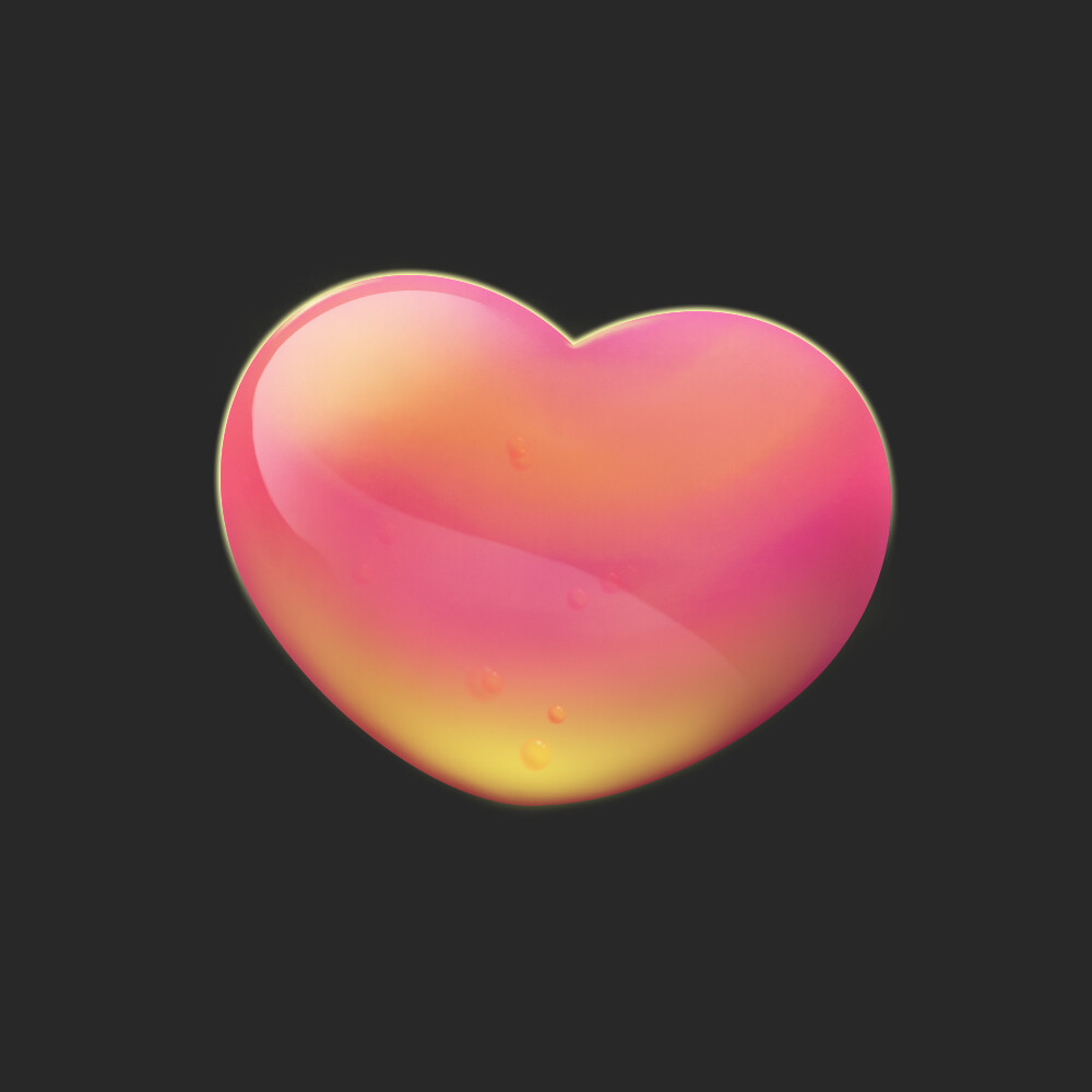 ArtStation - Match-3 icon -- Heart