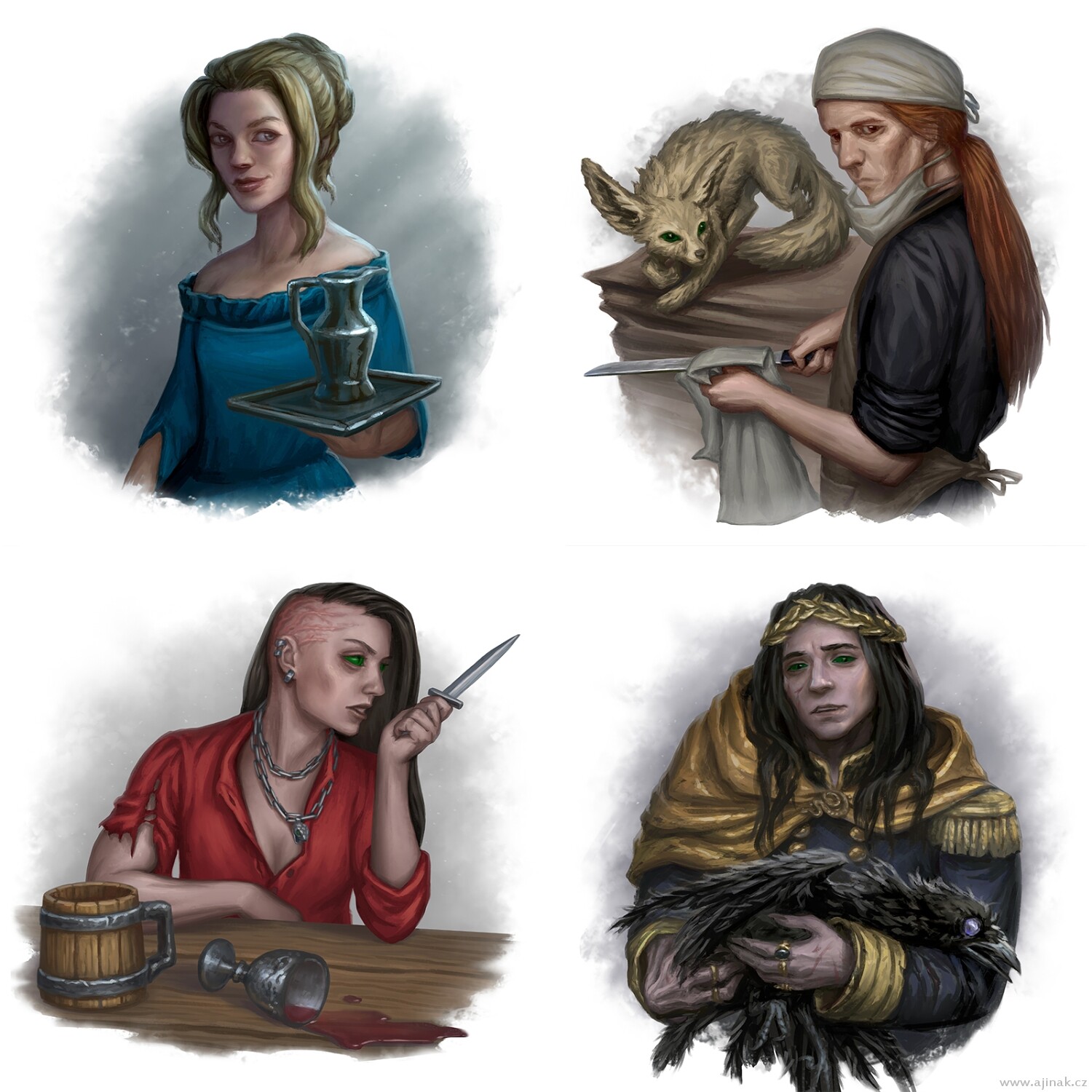 ArtStation - Book character portraits