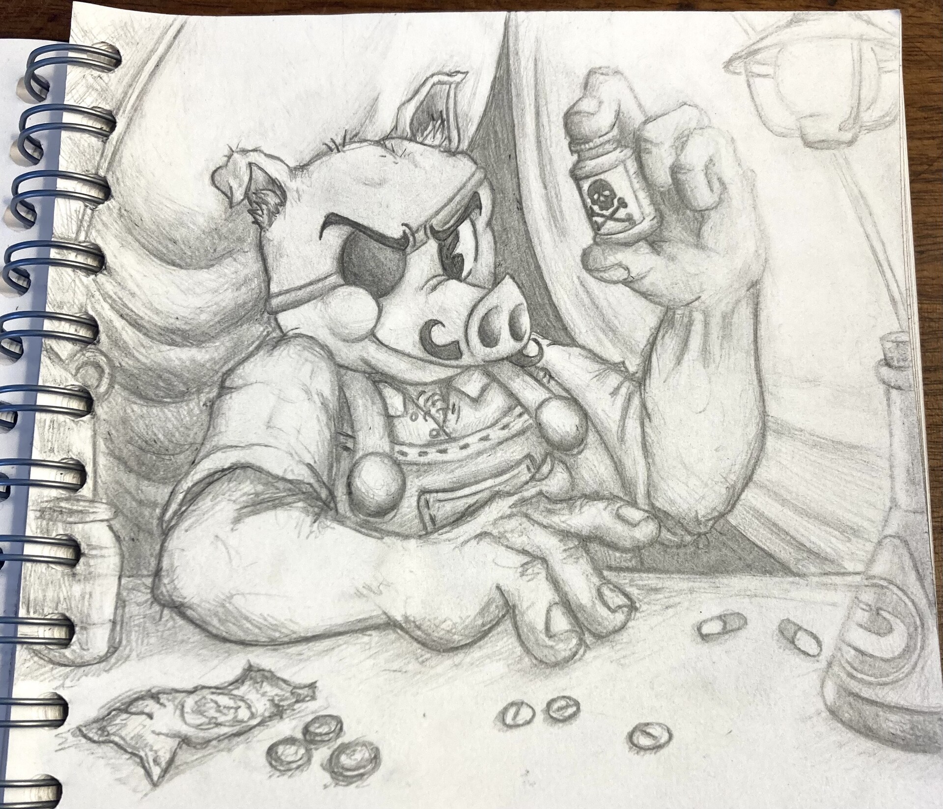 ArtStation - Pork Rind - Cup Head Sketch